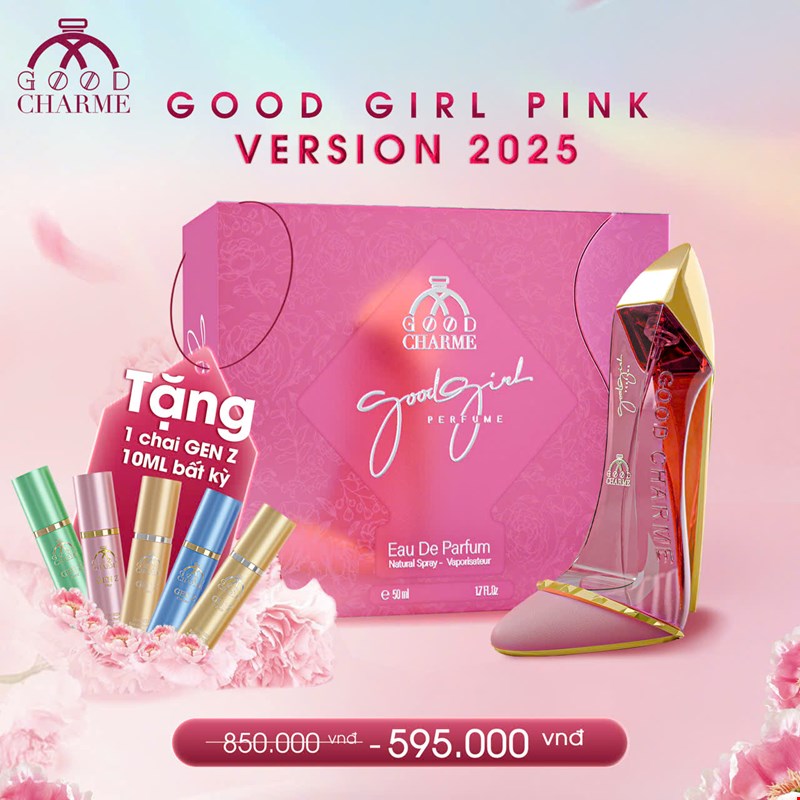 Nước Hoa Nữ Good Charme Good Girl 50ml [Phiên Bản Hồng 2025]
